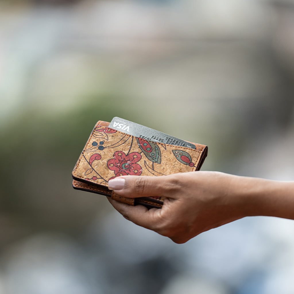 Buy Mira Printed Cork Mini Wallets Online - Studiobeej