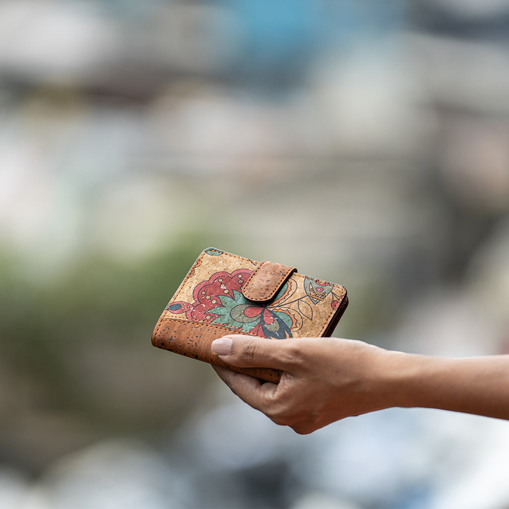 Buy Mira Printed Cork Mini Wallets Online - Studiobeej
