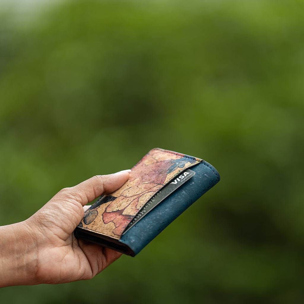 Buy Mira Printed Cork Mini Wallets Online - Studiobeej