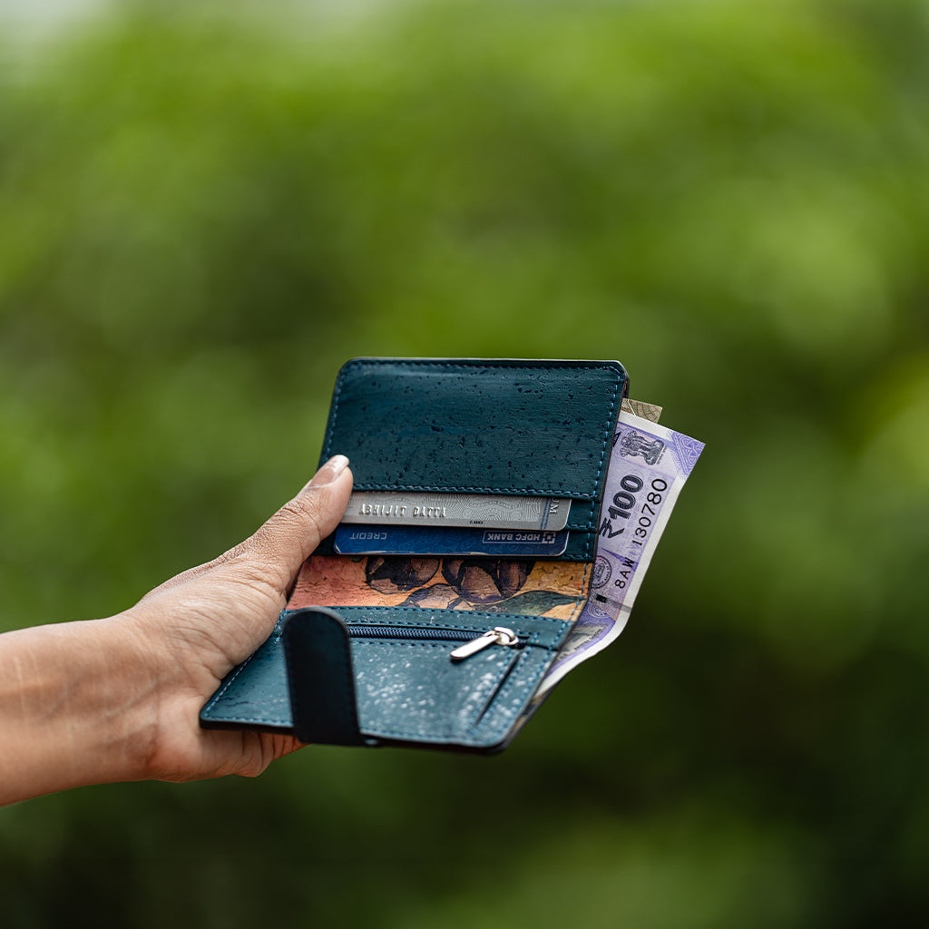 Buy Mira Printed Cork Mini Wallets Online - Studiobeej